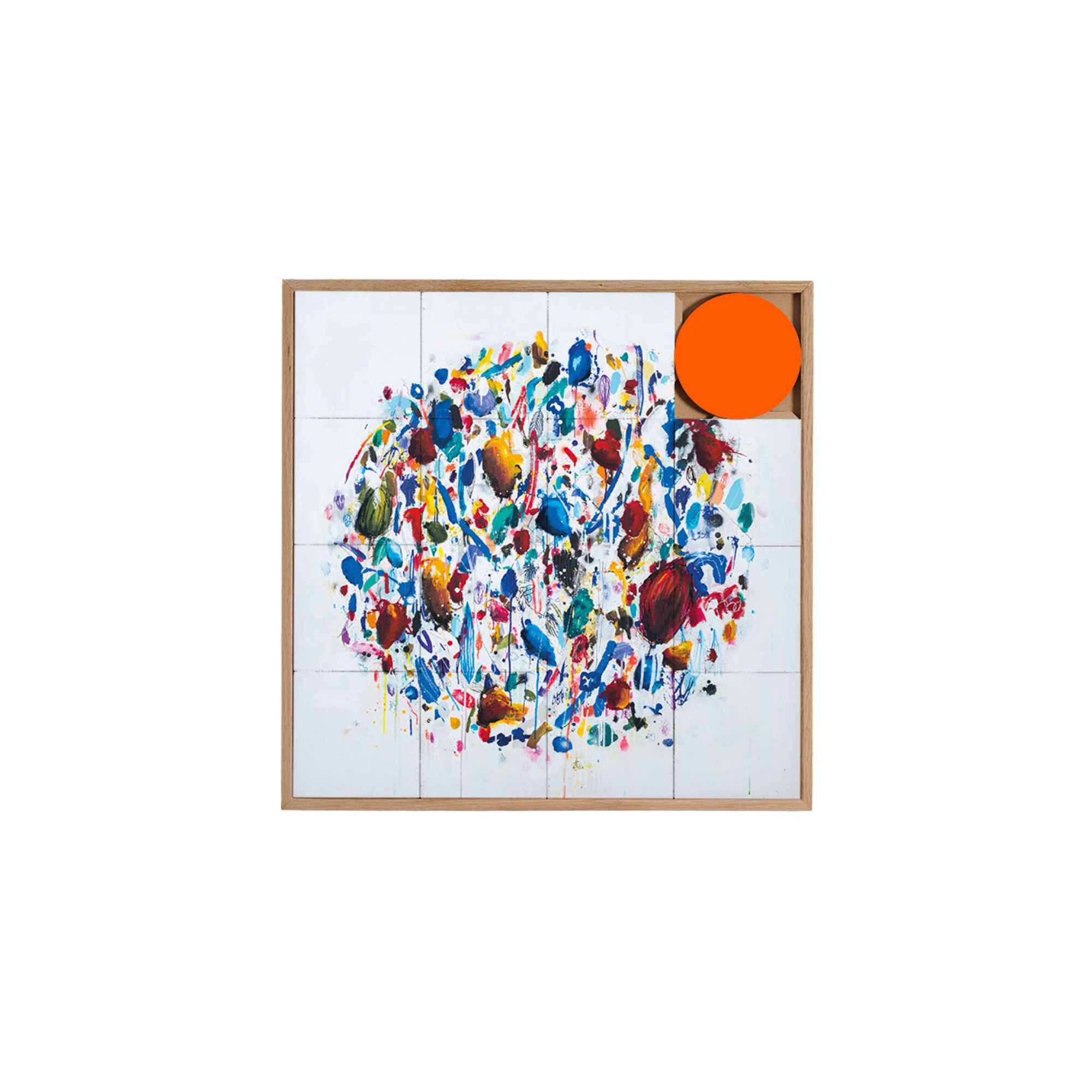 Tableau en bois taquin IRSUT édition limitée 63 x 63 ALL AROUND - HELLIN