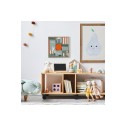 Tableau en bois taquin enfant Crocodile 48 x 48 Caïman - HELLIN
