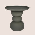 Table basse ronde design en métal coloré D41 POLA - HELLIN