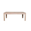 Table moderne avec allonges centrales en bois et chêne Boston - HELLIN